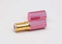 China Threaded Pink Aluminum Bulk Packaging Empty Lipstick Tube for sale