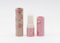 China 3.5g Eco Friendly Paper Lipstick Tubes With Flower Pattern for sale