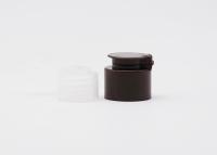 China 28mm Neck Cosmetics Plastic Screw Flip Top Cap Solid Packing for sale