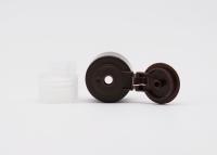 China 28mm Neck Cosmetics Plastic Screw Flip Top Cap Solid Packing for sale
