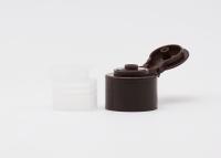 China 28mm Neck Cosmetics Plastic Screw Flip Top Cap Solid Packing for sale