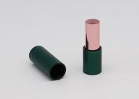 China Oval Shape Dark Green Magnetic Empty Lip Balm Tubes for sale