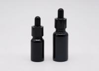 China Custom Empty 30ml Essential Oil Diffuser Bottles Black Lid for sale