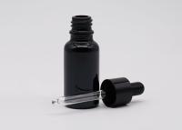 China Custom Empty 30ml Essential Oil Diffuser Bottles Black Lid for sale