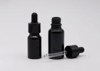 China Custom Empty 30ml Essential Oil Diffuser Bottles Black Lid for sale
