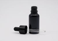 China Custom Empty 30ml Essential Oil Diffuser Bottles Black Lid for sale