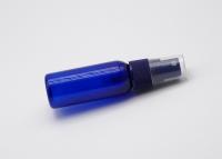 China Blue 50ml Empty Fine Mist Spray Bottle Plastic Cylinder for sale