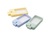 China 38ml Yellow Transparent Plastic Perfume Atomizer Bottle Credit Card Shape for sale