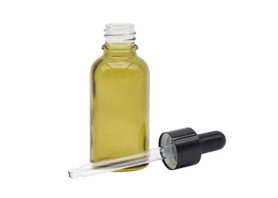 China 10ml 30ml 50ml Clear Light Green Glass Dropper Bottle Cosmetic Essential Oil Bottle Package for sale