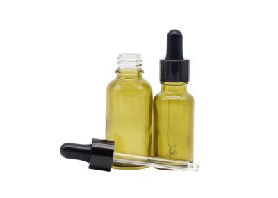 China Empty Glass Dropper Bottle Various Colors Essential Oil Bottle With Different Droppers for sale