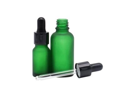 China Empty Glass Dropper Bottle Various Colors Essential Oil Bottle With Different Droppers for sale