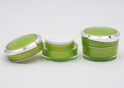 China Cylinder Cosmetic Cream Jar 50g Plastic Cream Container for sale