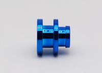 China Shiny Blue Aluminum Perfume Cap FEA15mm Thread Shape for sale