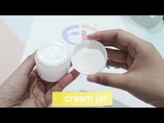 Recipientes de creme cosméticos do volume diferente, elevado desempenho de creme branco do frasco