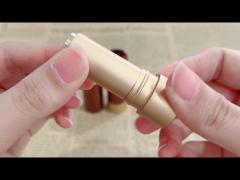 3.8g Porta-lábios magnético redondo e vazio
