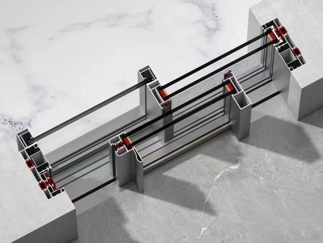 150 Electric Sliding Door panoramic aluminium alloy for private residences,villas, commercial areas, offices, large balconies