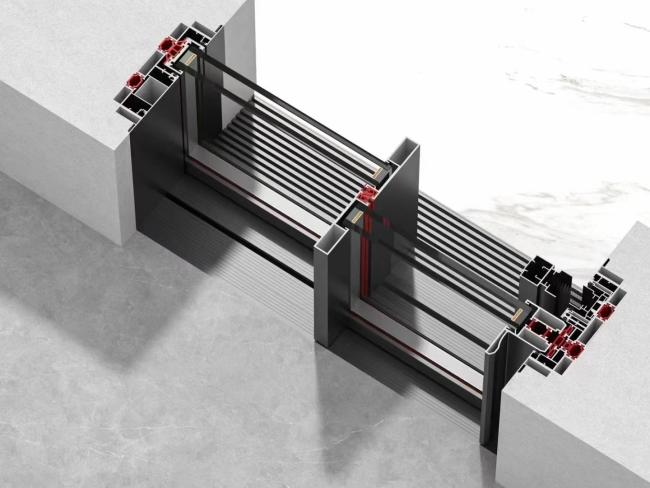 150 Electric Sliding Door panoramic aluminium alloy for private residences,villas, commercial areas, offices, large balconies