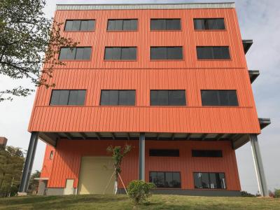 Cina Alta costruzione di stoccaggio della struttura d'acciaio della luce di aumento con il pavimento e gli spazi uffici di mezzanino in vendita