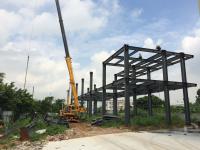 China Fast Assembly Two Storey Light Steel Structure Warehouse 15 Year Rust Proof for sale