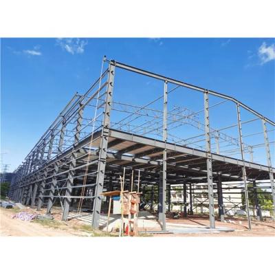 중국 Q235 및 Q345 강철 표준 작업실 샌드위치 패널 강철 프레임 건물 판매용