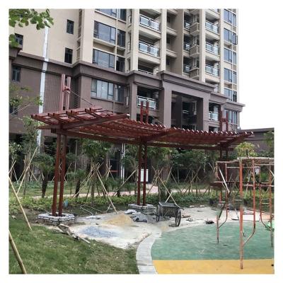 Cina Giardino esterno Paesaggio Struttura in acciaio Capannone di fiori Cornice di giardino in metallo in vendita