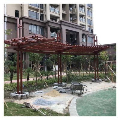 Cina Giardino esterno Paesaggio Struttura in acciaio Capannone di fiori Cornice di giardino in metallo in vendita