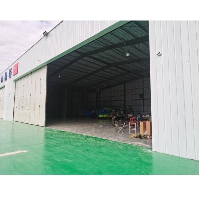 China Metallgebäude Bauprojekte Industriefertigwaren Metalldach Stahlkonstruktion Flugzeughangar zu verkaufen