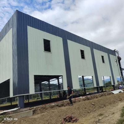 China Neuartige Fertigbauten Stahlkonstruktion Baufertigfabrik zu verkaufen