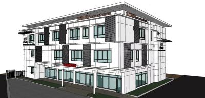 China Schalldämmung Schrägdach Villa Mehrgeschossige Leichtstahl Haus für das Krankenhaus zu verkaufen