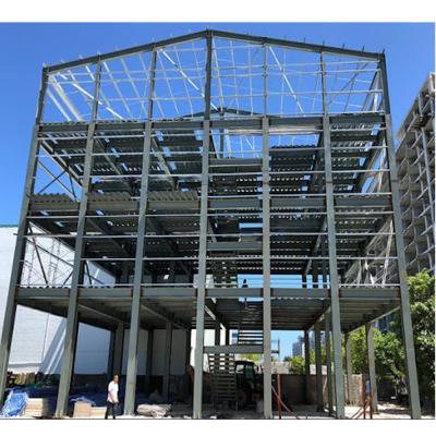 China Construcción prefabricada de acero de metal ligero y pesado Edificio de oficinas de varios pisos en venta