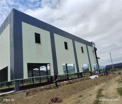 China Glass Wool Insulation Prefabricated Steel Workshop Buildings for sale