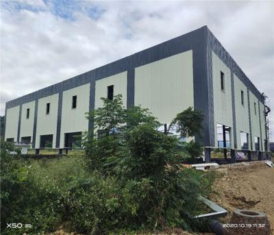 China Glass Wool Insulation Prefabricated Steel Workshop Buildings for sale