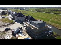 De Huizen van de het Staalstructuur van de cementraad met Vloerdek