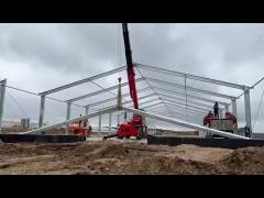Milieubescherming Geprefabriceerde lichte staalconstructie Industriële kippenkooi, varkensslachthuis
