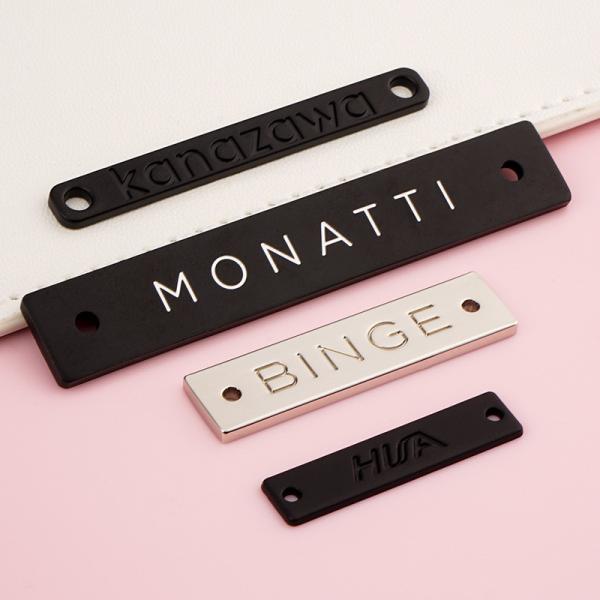 Quality Garment Bikini Metal Logo Tag Sew Metal Clothing Labels Custom Metal Label For for sale