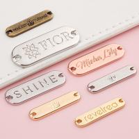 Quality Garment Bikini Metal Logo Tag Sew Metal Clothing Labels Custom Metal Label For for sale