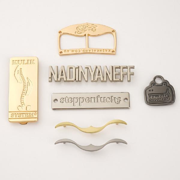 Quality Custom Gold Engraved Furniture Metal Hanging Tag Letters Logo for Sewing User-Friendly for sale