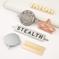 Quality Metal Logo Plate Engraved Metal Labels for Bags Customer's Designs and Eco for sale