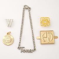 Quality Custom Purse Hat Logo Metal Letters Plate Plating and User-Friendly Style for for sale