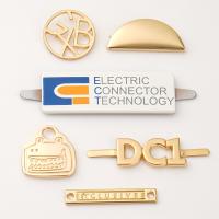 Quality Metal Plates Logos for Handbag Custom Logo Sewing Clothing Labels Gold Metal for sale