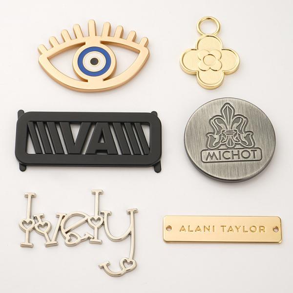 Quality High Grade Metal Engraved Hanging Tag for Luggage Bag Custom Logo Plate Gold for sale