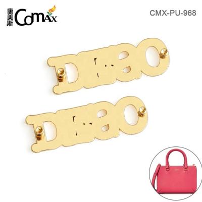 Cina Small Metal Letters Plate Label for Purse and Wallet Eco-friendly Handbag Accessories in vendita