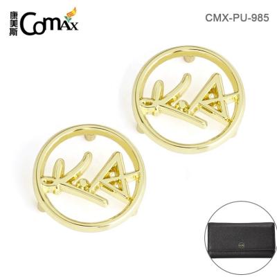 Cina Small Metal Name Plate Customized Size Letter Logo Label for Purse Hardware Wallet in vendita