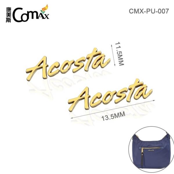 Quality Golden Metal Letter Logo For Bags And Purse Metal Logo Letters Separated for sale
