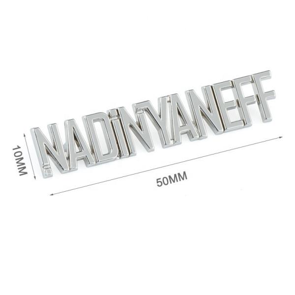 Quality Durable Design Letters Metal Name Plate for Handbag Kangsheng Custom Metal for sale