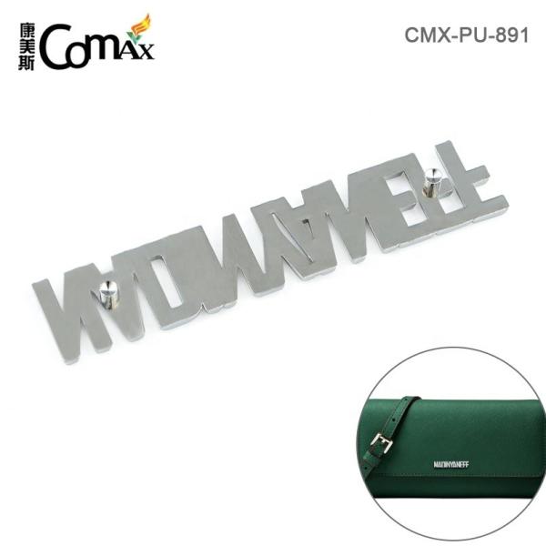 Quality Durable Design Letters Metal Name Plate for Handbag Kangsheng Custom Metal for sale