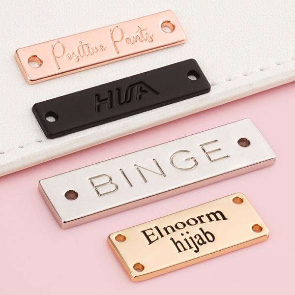 Quality Customize Your Accessories with Metal Logo Gunmetal Sewing Letters Clothing for sale
