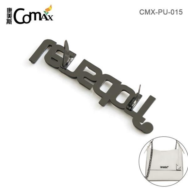 Quality Custom Gunmetal Logo Label for Leather Bags Fashion Design Handbag Hardware for sale
