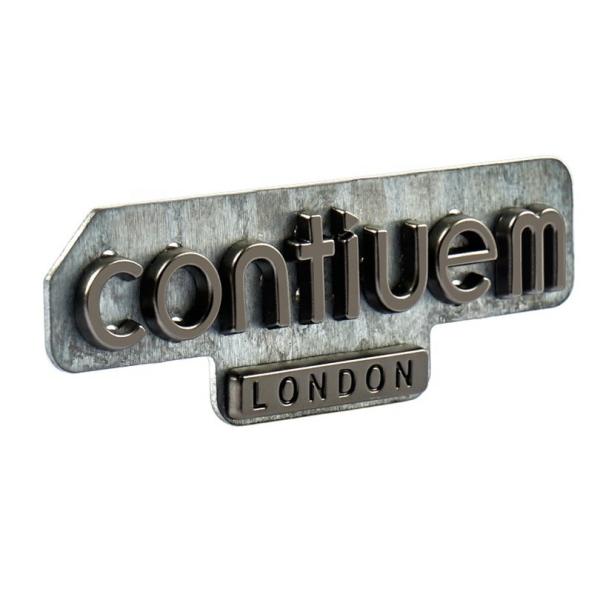 Quality Custom Metal Letter Logo Plate for Bags Eco-friendly and Stylish Zinc Alloy Material for sale