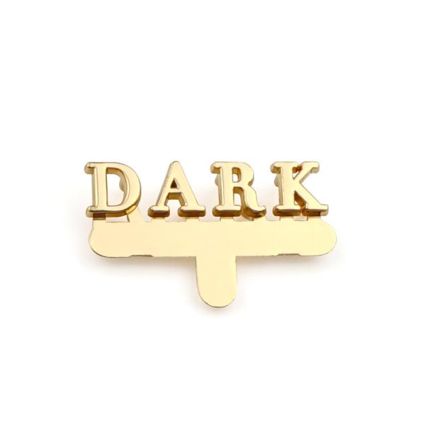 Quality Custom Letters Logo Decorative Mini Metal Label for Handbag Hardware Accessories for sale